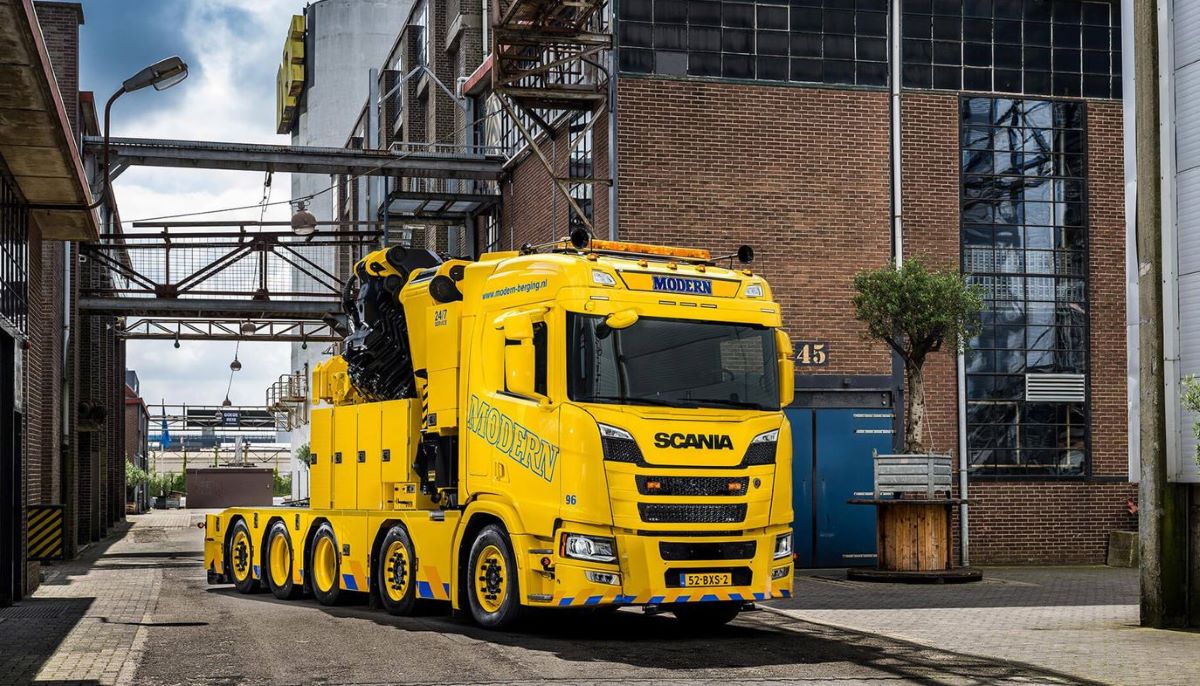 Una grúa Scania 560R 10x4 para Modern Berging, "la imagen perfeca". Fotos
