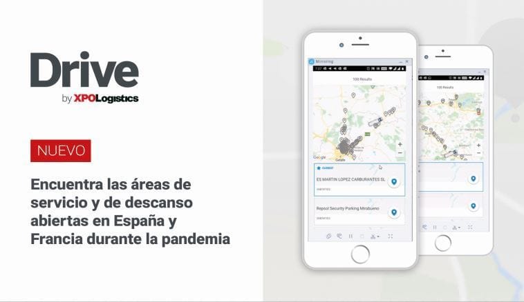 XPO Logistics incorpora un mapa de puntos de interés a su App Drive XPO