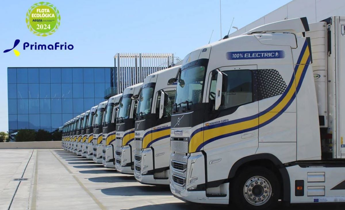 Primafrio ha renovado el certificado de flota ecológica que otorga AEGFA