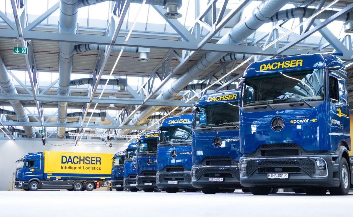 Dachser pone en carretera 15 camiones eléctricos eActros 600 para el transporte de larga ...